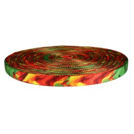 3/4 Inch Utility Polyester Webbing Wicked Rasta