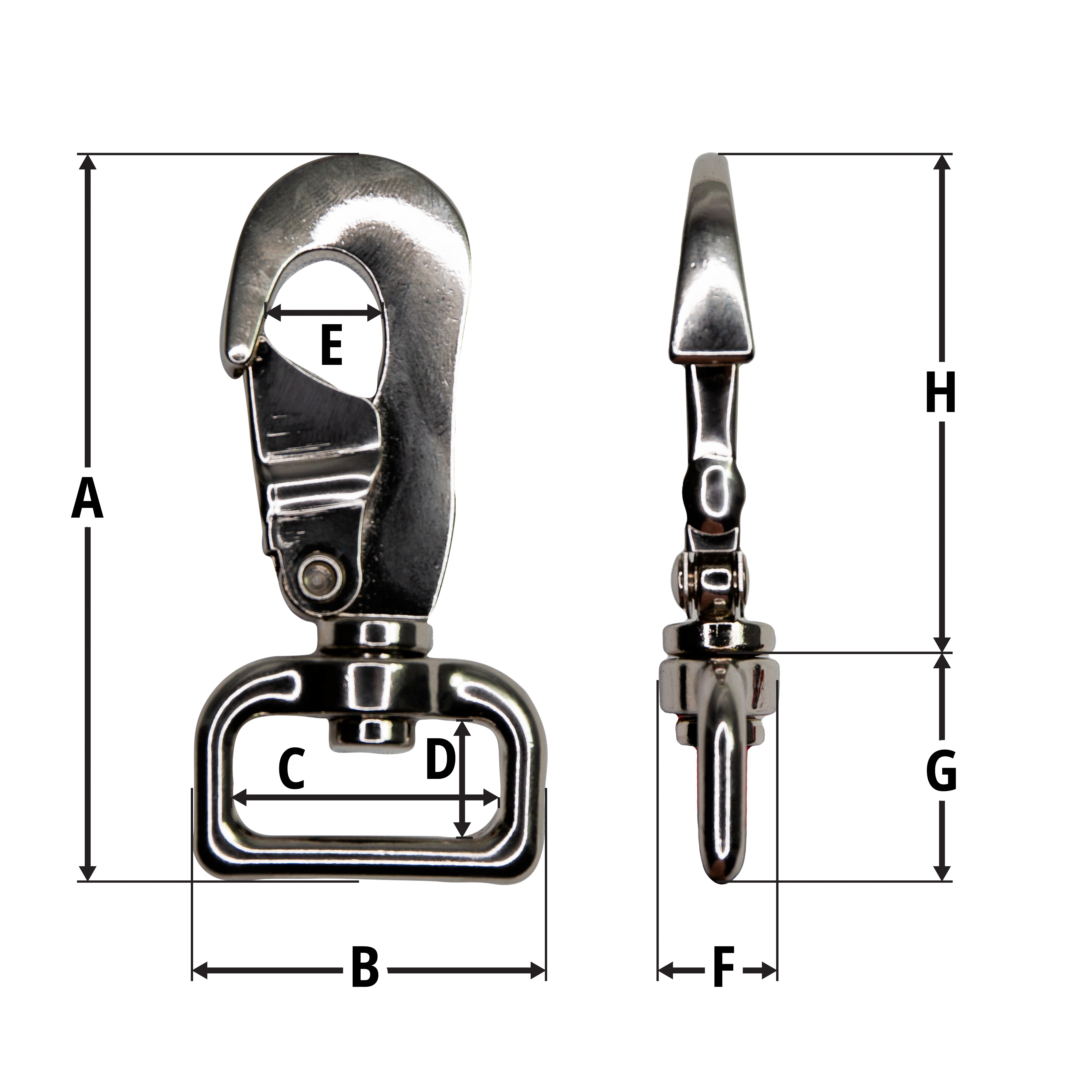 1 Inch Beefy Metal Bolt Snap